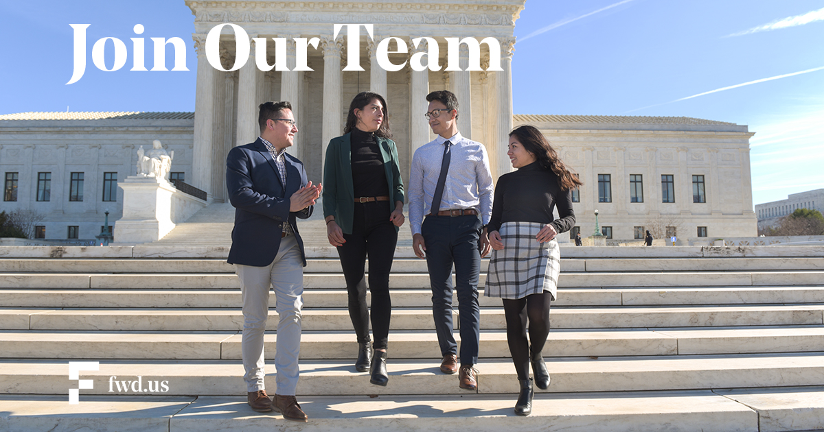 Have a passion for reform? Come join the team at FWD.us.